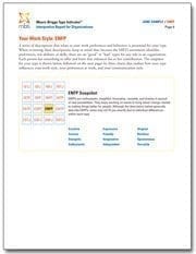 MBTI Interpretive Report for Organizations - Myers-Briggs test